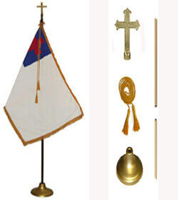 Indoor Christian Flag Sets - American Flags 4 Less