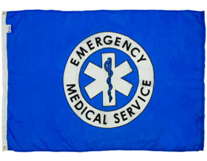 Emergency Medical Service Flag - American Flags 4 Less