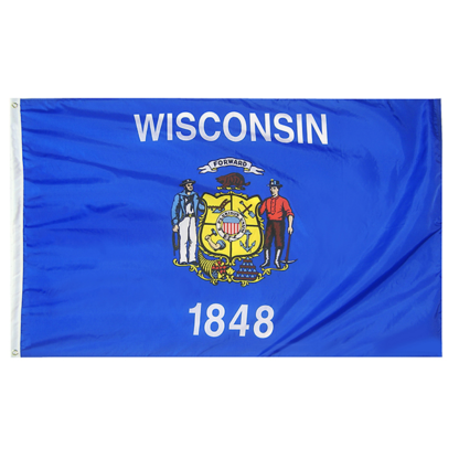 Wisconsin State Flags - American Flags 4 Less