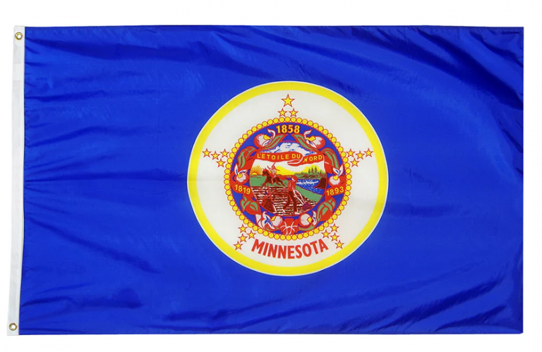 New Style or Old Style Historical Minnesota State Flags